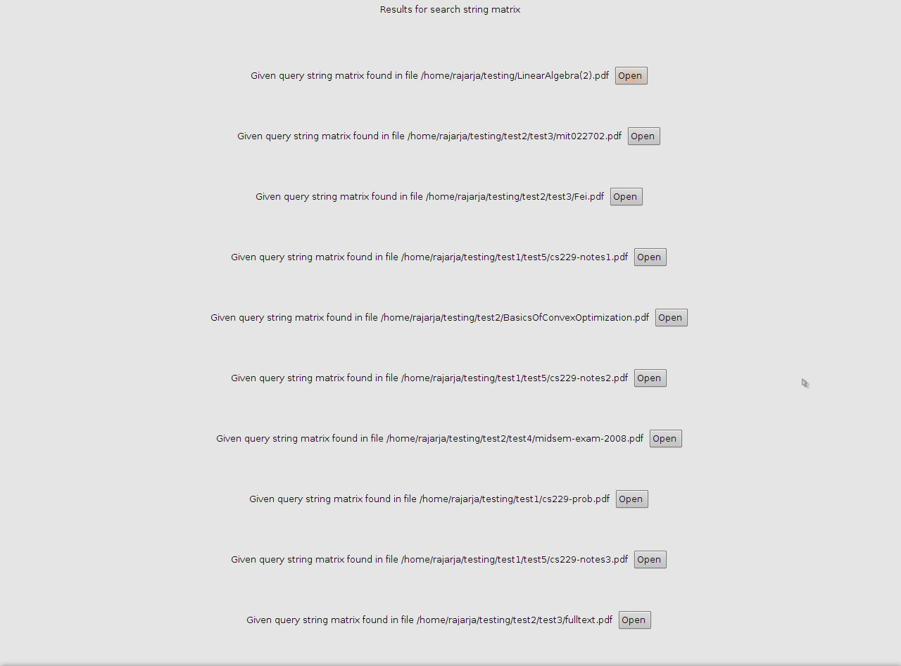 Desktop Search Engine using LUCENE